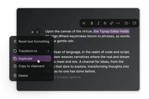 Tiptap Rich Text Editor - the Headless WYSIWYG Editor